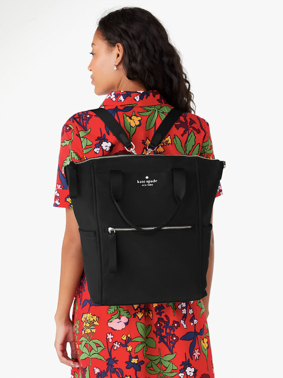 AUTHENTIC/ORIGINAL KateSpade KS Chelsea Convertible Backpack Black Nyl ...