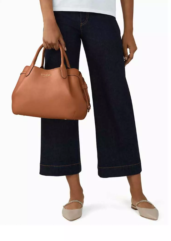 AUTHENTIC/ORIGINAL KateSpade KS Dumpling Large Satchel Bag in Brown Wa ...