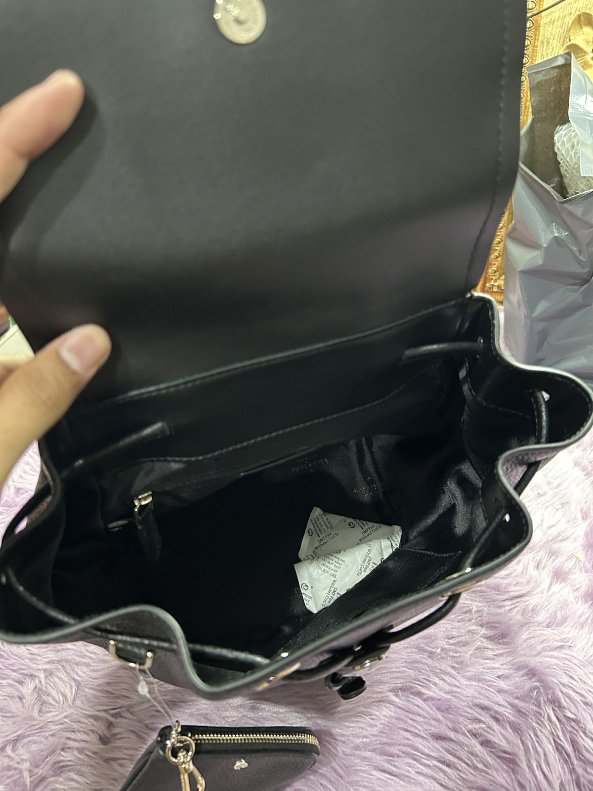 ORIG & IMPORTED KateSpade KS Rosie Medium Flap Backpack Black Bag ...